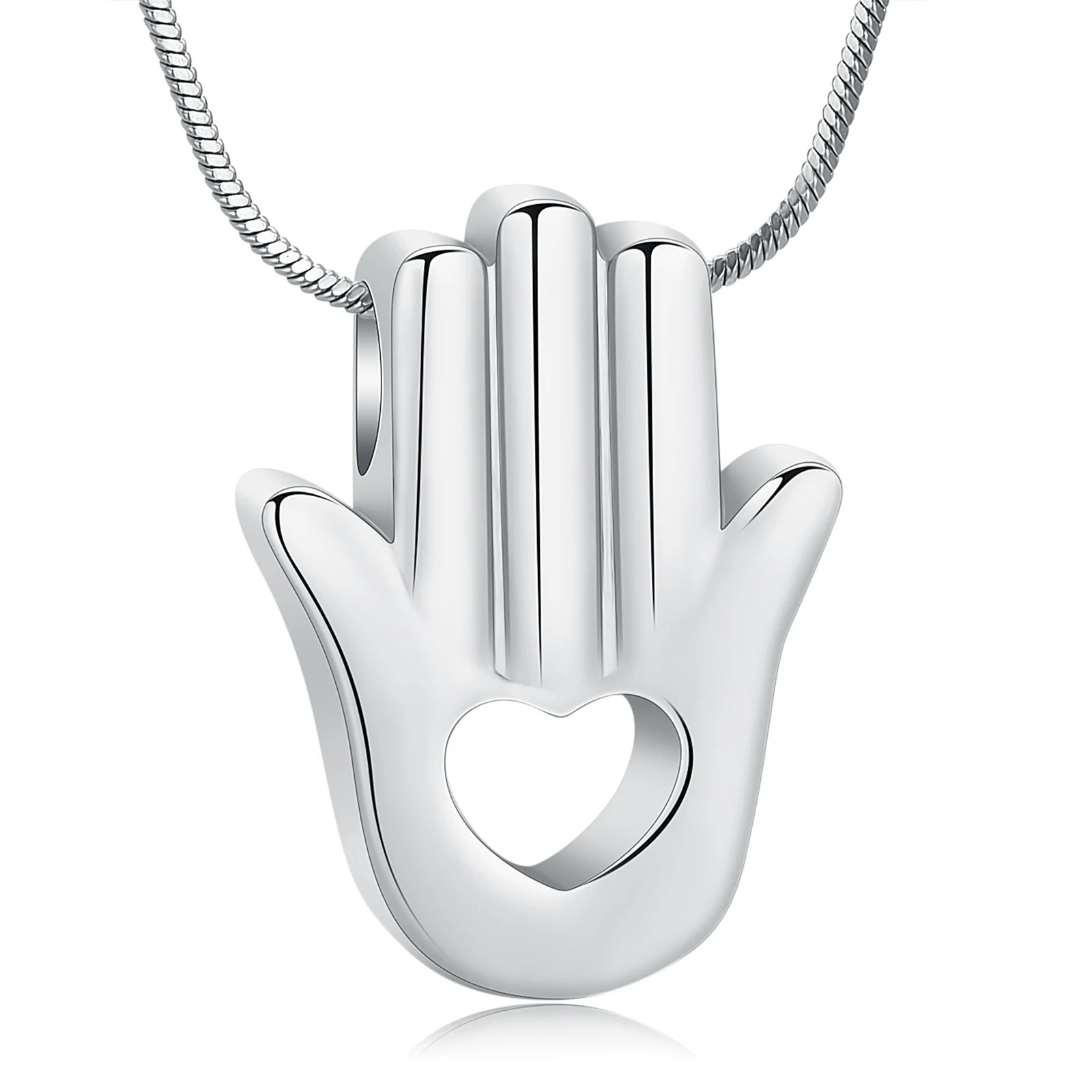 Hamsá Heart Silver | Ánforas Chile